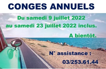 CONGÉS ANNUELS